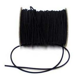 3mm Round Cord Elastic | Black or White