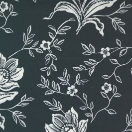 Moda Extra Wide Quilt Backing | Woodcut Floral Coal