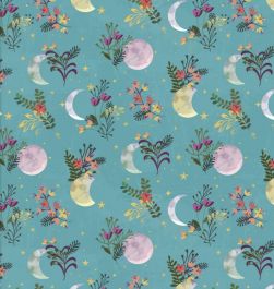 Moonlight Fabric | Moons & Bunches - Metallic