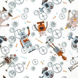Wide Width Licensed Cotton Fabric | Robots