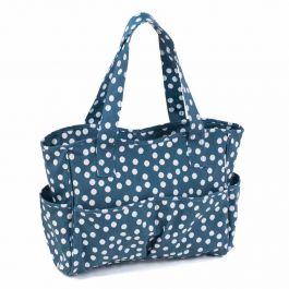 Craft Bag: Matt PVC: Teal Spot