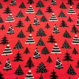 Printed AntiPil Polar Fleece | Cosy Christmas Tree