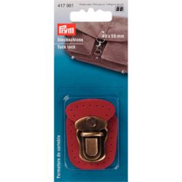 Tuck Lock Leather Red | Prym