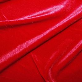 Velour Velvet Fabric | Red