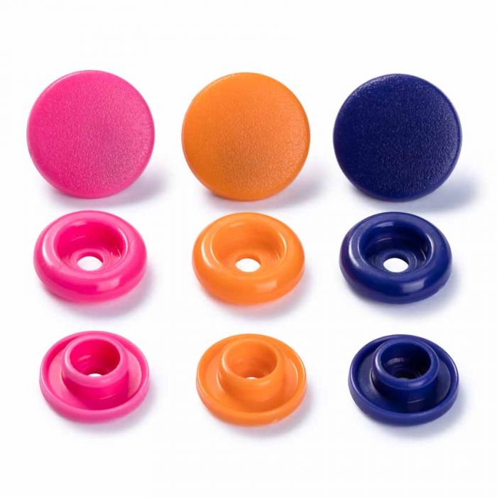 Non-sew Colour Snaps | Round | Asst Vivids