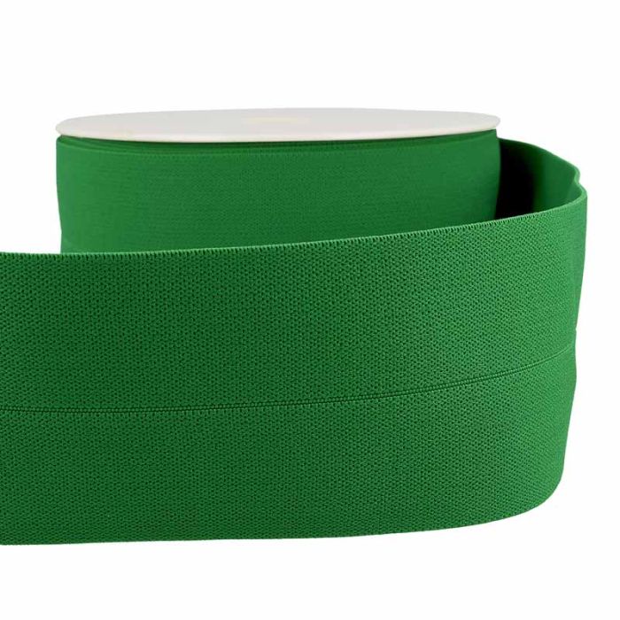 Fold Over Elastic, 60mm | Bottle Green