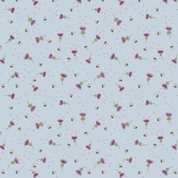 A Celtic Summer Lewis & Irene Fabric | Bee Thistle Blue