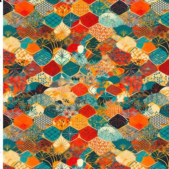 Premium Cotton Poplin Fabric | Japanese Print