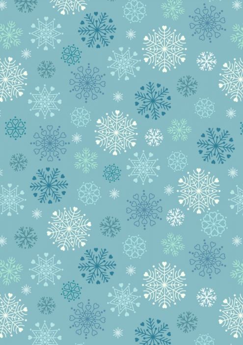 Blue Snowflake Pattern