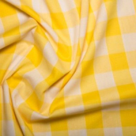 Inch Gingham Check | Yellow