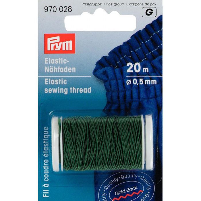 Elastic Sewing Thread | 20m | Moss Green