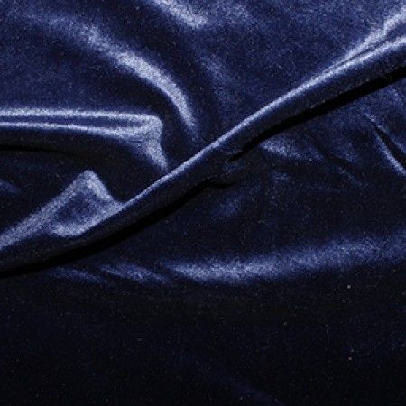 Velour Velvet Fabric | Navy
