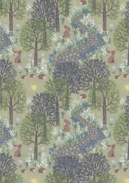Bluebell Woods Reloved Fabric | Bluebell Hare Dark Blue