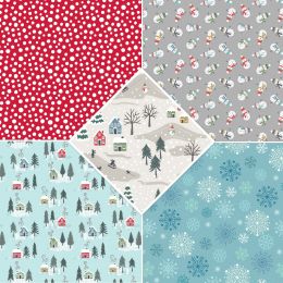 Snow Day Flannel Lewis & Irene | Fat Quarter Pack 2